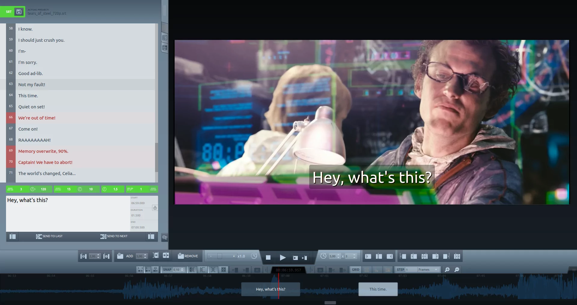 Subtitld - Open Source Subtitle Editor
